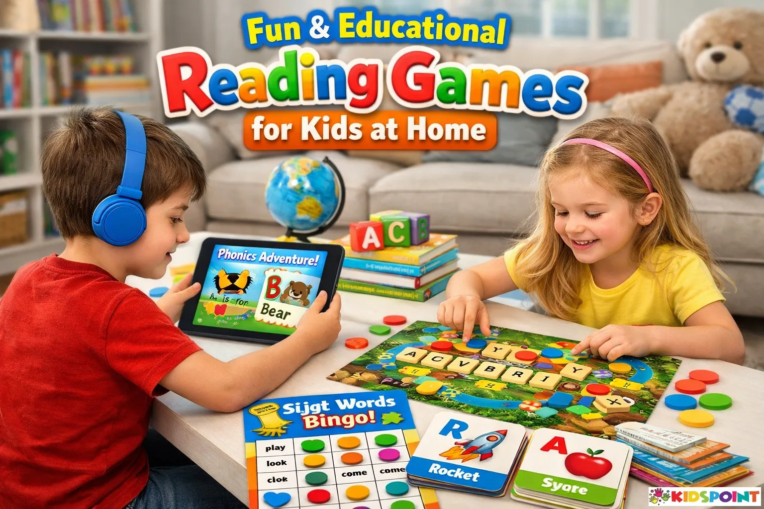 Fun and Educational Reading Games for Kids at Home | The Kids Point